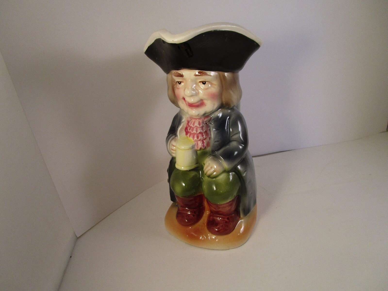Vintage Unmarked Ceramic Toby Mug Pitcher Colonial Man | eBay