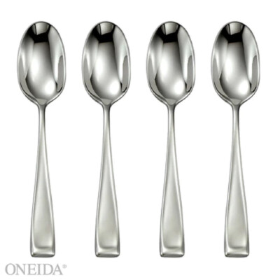 Oneida Stainless Flatware MODA (GLOSSY) Teaspoons - Set of FOUR - NO ...