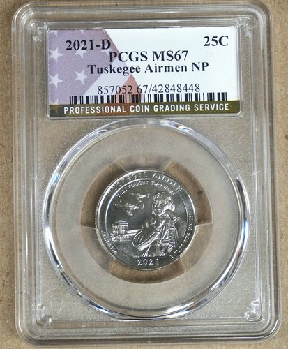2021-D TUSKEGEE AIRMEN NP QUARTER PCGS MS67 848448 | eBay