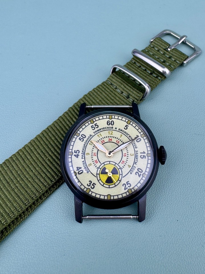 POBEDA USSR Radiation Chemical Protection mechanical wristwatch Soviet ...