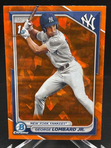 George Lombard Jr 2024 Bowman Chrome Rookie Orange Sapphire 18/25 | eBay