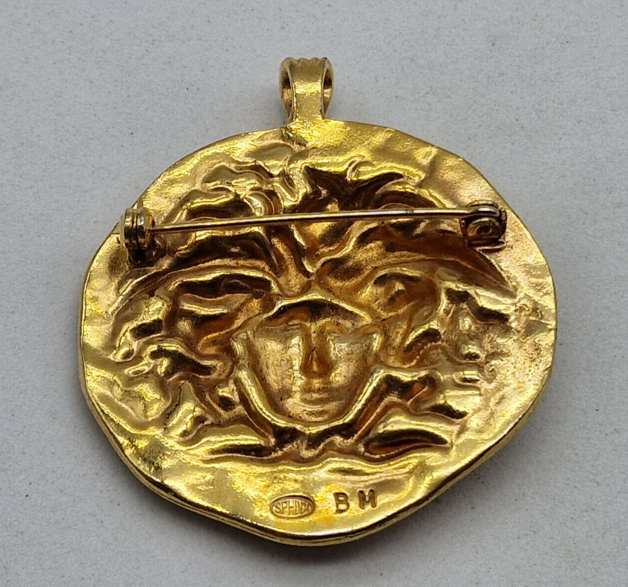 VINTAGE SPHINX MYTHOLOGY MEDALLION PENDANT OR BROOCH … - Gem