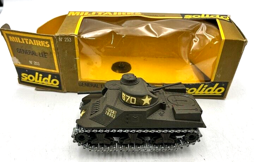 SOLIDO No. 253 GENERAL LEE DIE-CAST US ARMY TANK- FRANCE OB | eBay