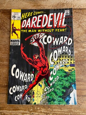 Daredevil #55 Marvel Comics 1964 Mr. Fear Gene Colan 1969 Silver Age L ...