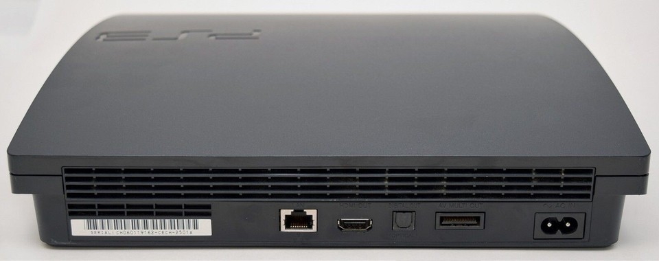 Sony PlayStation 3 Slim 320gb Gaming Console System Black PS3 SLIM HDMI ...