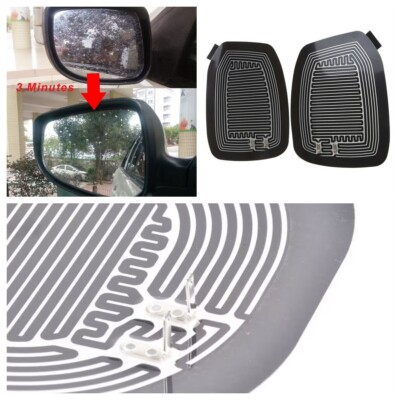 AUTO Car Rearview Mirror Heating Demister Side Glass Warm Heated ...