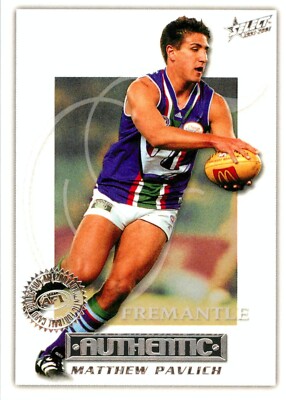 2001 Fremantle Dockers AFL Select Authentic Rookie Card - Matthew ...