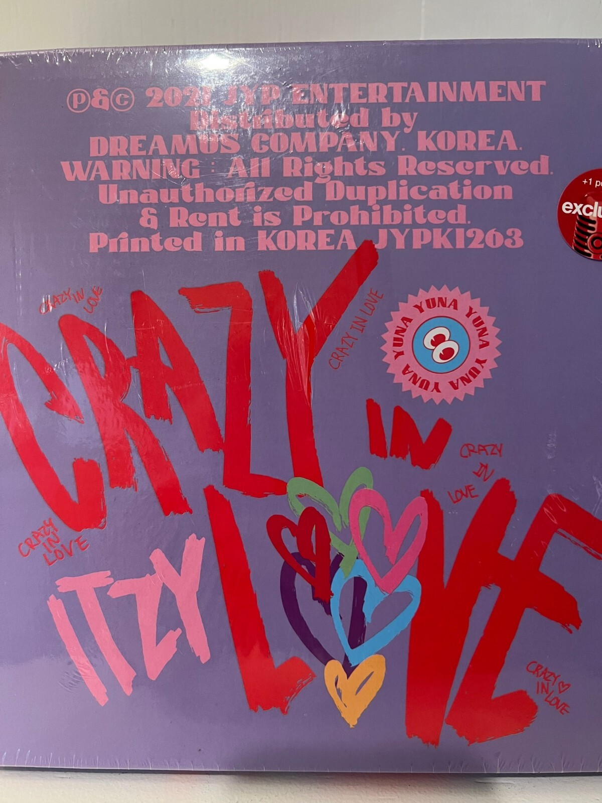 ITZY CRAZY IN LOVE ALBUM + Postcard Target Exclusive Edition Sealed Any ...
