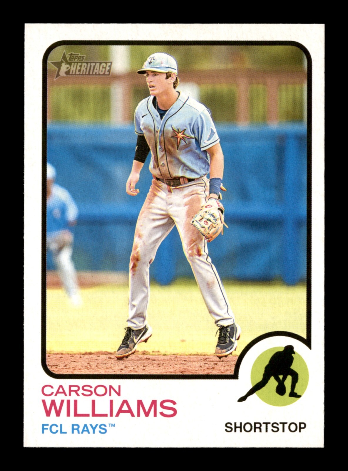 2022 Topps Heritage Minors #20 Carson Williams Rays Baseball Card | eBay
