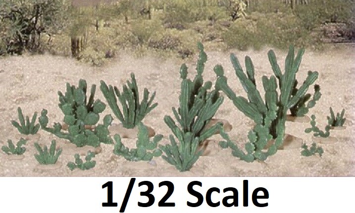1/32 Scale - Cactus, 60 pieces ranging from 5/16" to 1.25l, Kit - PGH ...