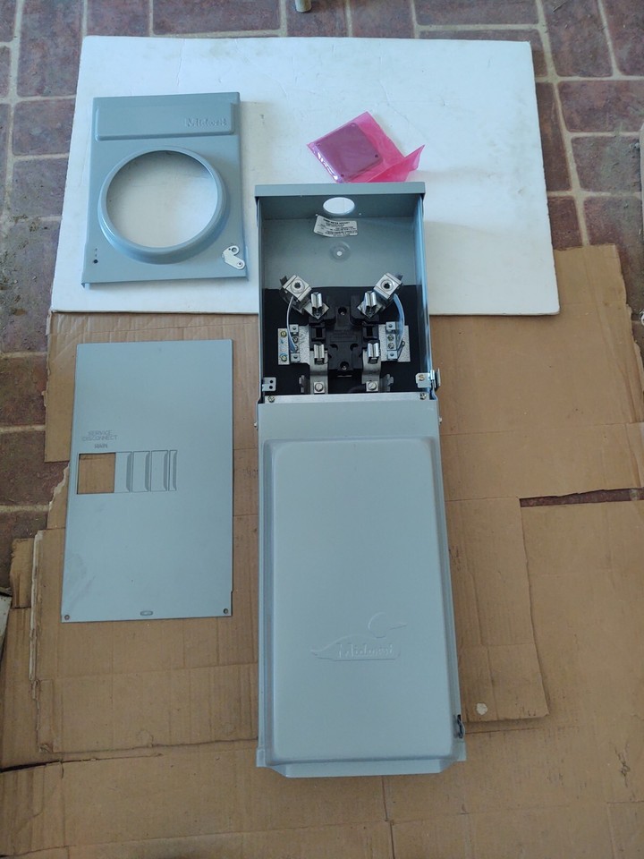 MIDWEST # R101C / 100 AMP, 120/240, 1 PHASE, RINGLESS METER BASE ...