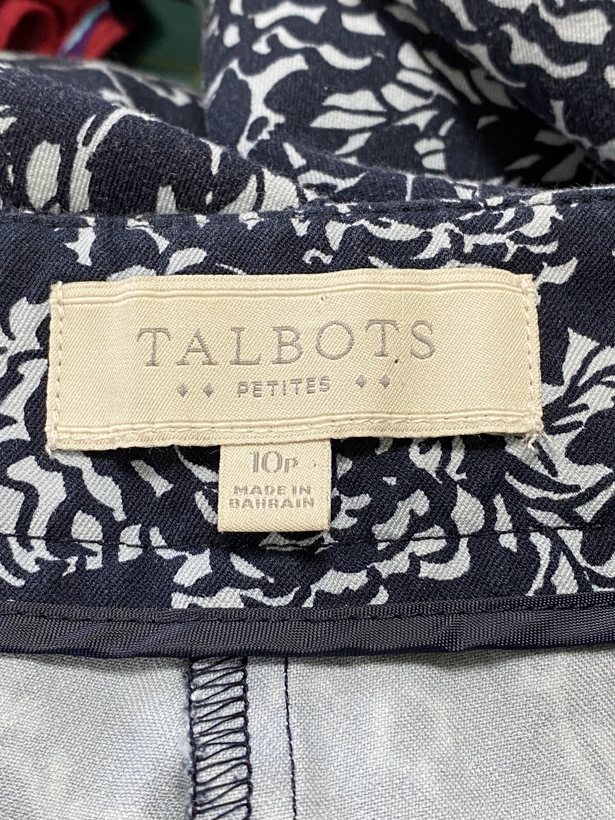 Talbots Heritage Sz 10P Pants Cropped Capri Stretch P… - Gem