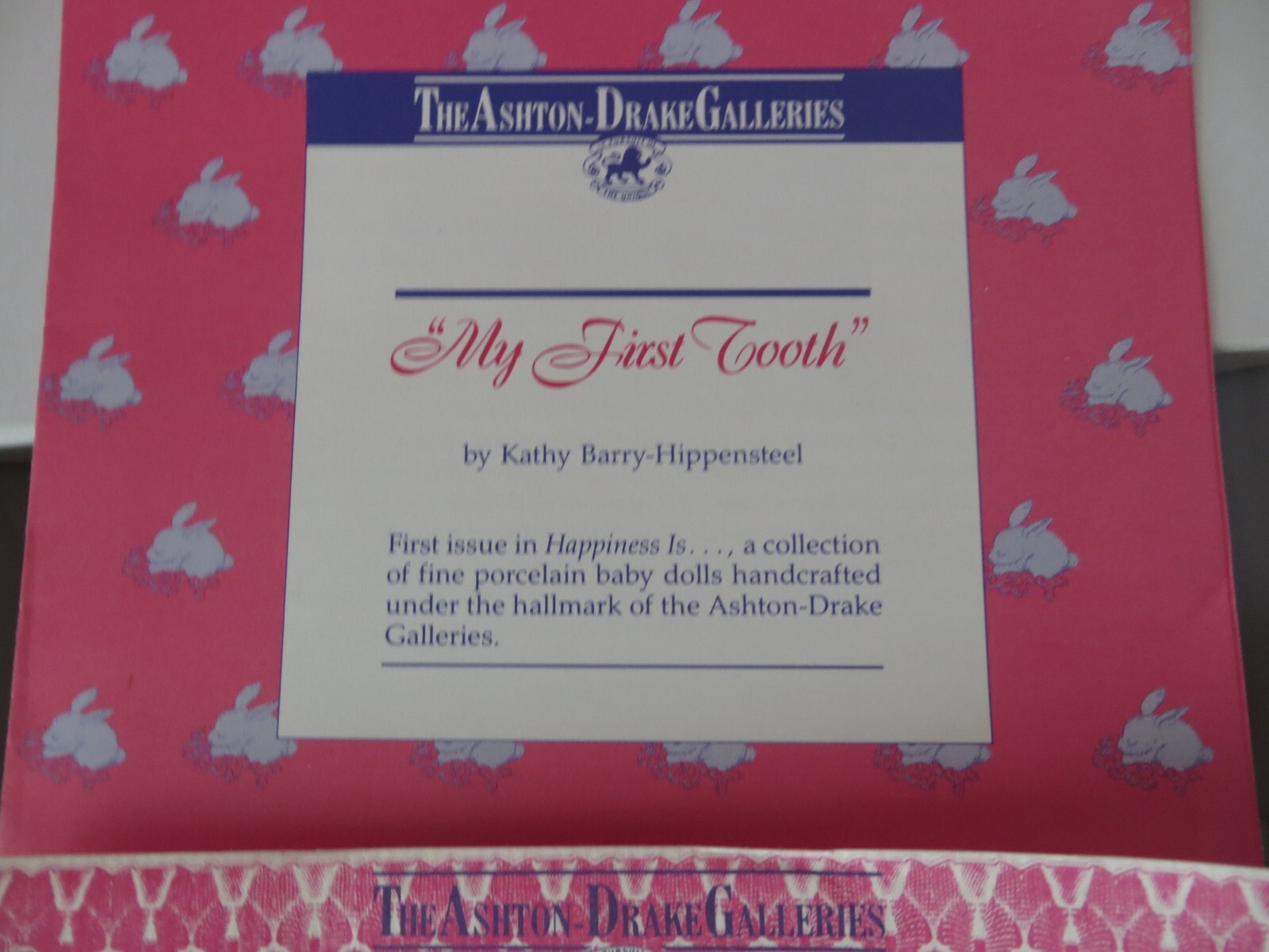 1991 Ashton Drake Porcelain Baby Doll "MY FIRST TOOTH" By Kathy ...