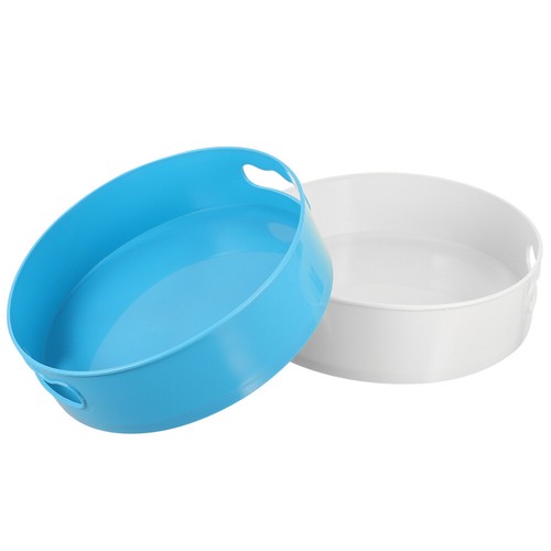 2 Pcs Cabinet Storage Rack Rotating Shelf Table Decor Turntable Basket ...