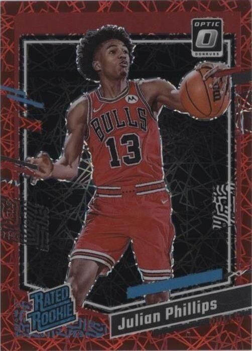 2023-24 Panini Donruss Optic - Rated Rookie Julian Phillips #231 Red ...