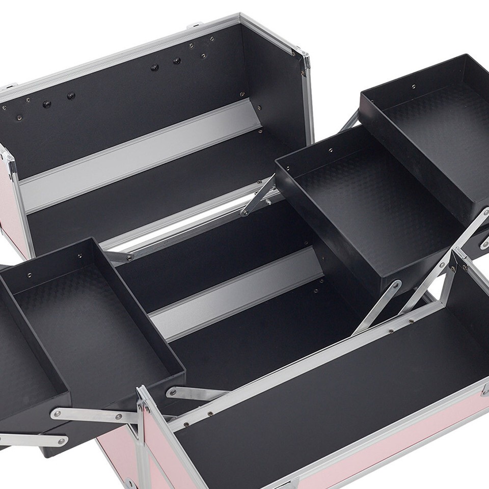 Extra Large Vanity Case Beauty Box Make up Cosmetic Nail Storage ...