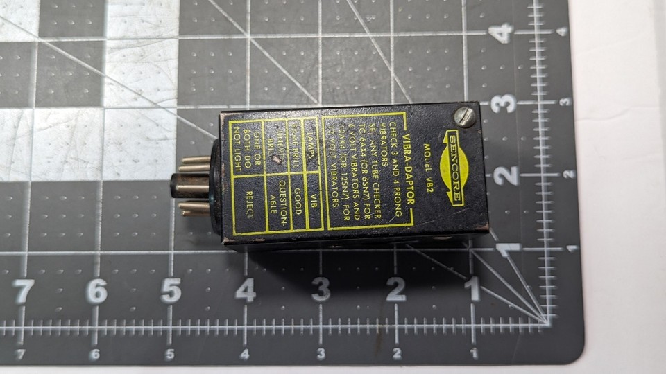 SENCORE MODEL VB2 VIBRA-DAPTOR CHECKS 3 AND 4 PIN RADIO VIBRATORS | eBay