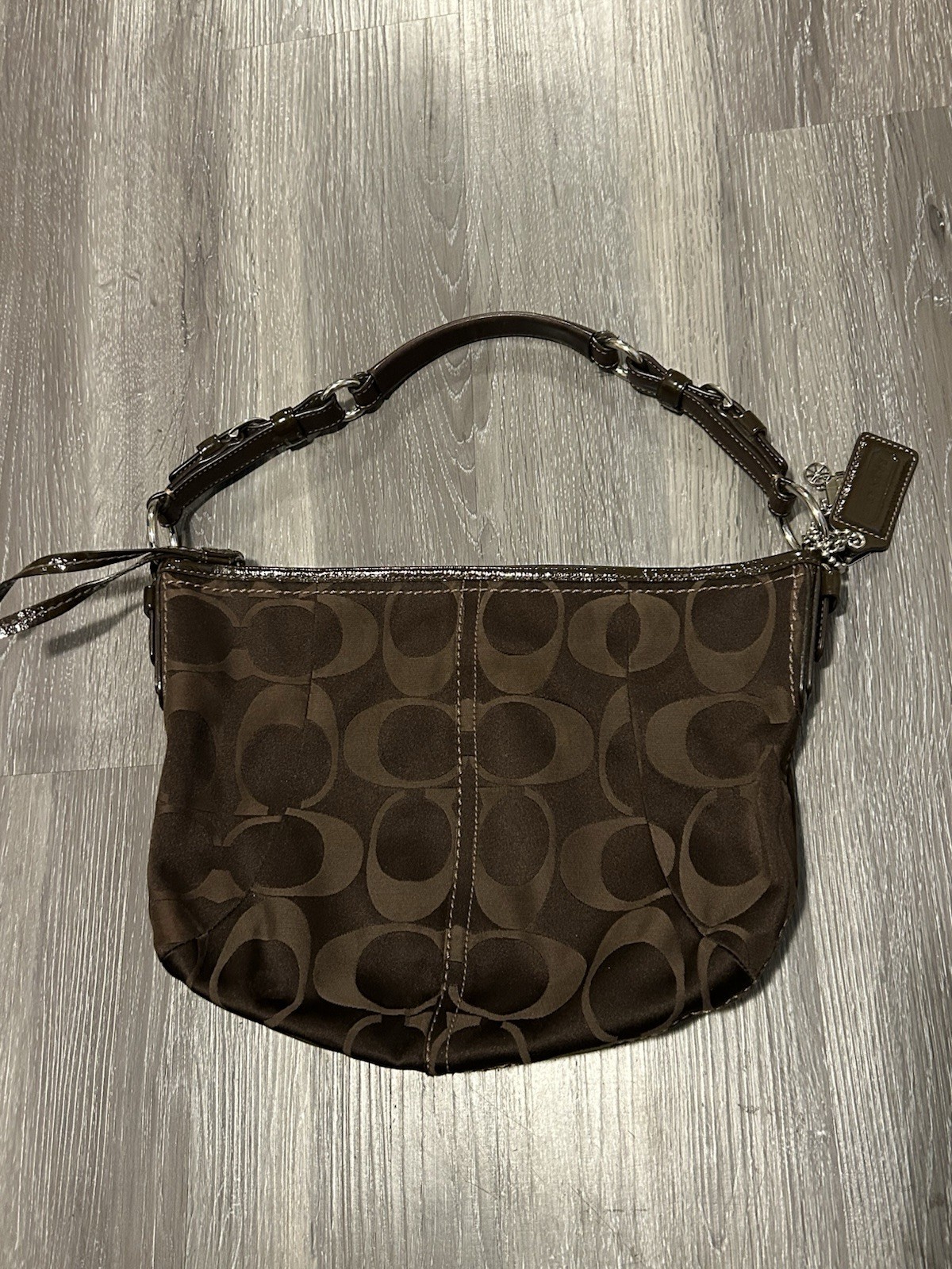 Coach Signature Brown Shoulder Hobo Bag 12675 Y2K - Gem