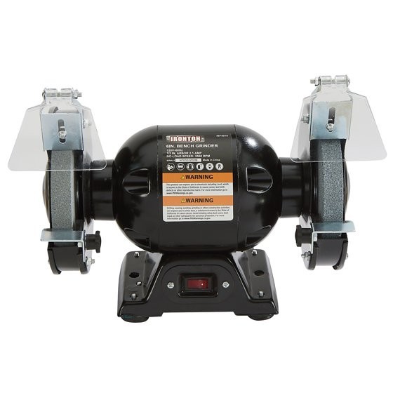 Ironton Benchtop Grinder with 6in. Wheel, 2.1 Amps, 1/2 HP, 3560 RPM ...