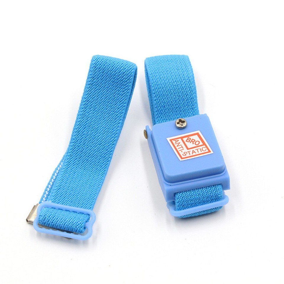 Anti Static Wrist Strap Blue Adjustable for ESD Static Discharge Safety ...