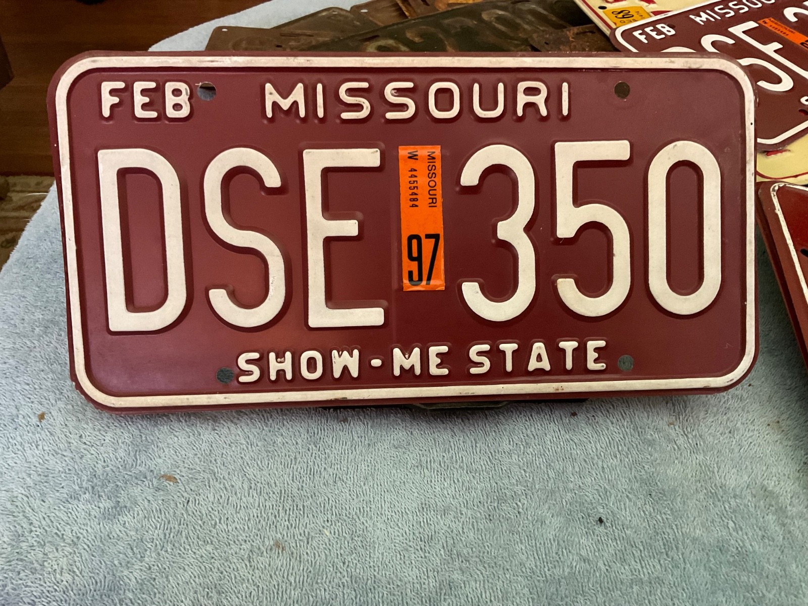 Missouri MO License Plate DSE 350 "Show Me State" 1997 | eBay