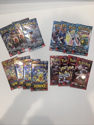 16x Scarlet and Violet Packs Pokemon TCG Surg, Journey Together ...