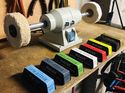 Metal Buffing Polishing Machine - Bench Buffer Polisher Steel Alloy ...