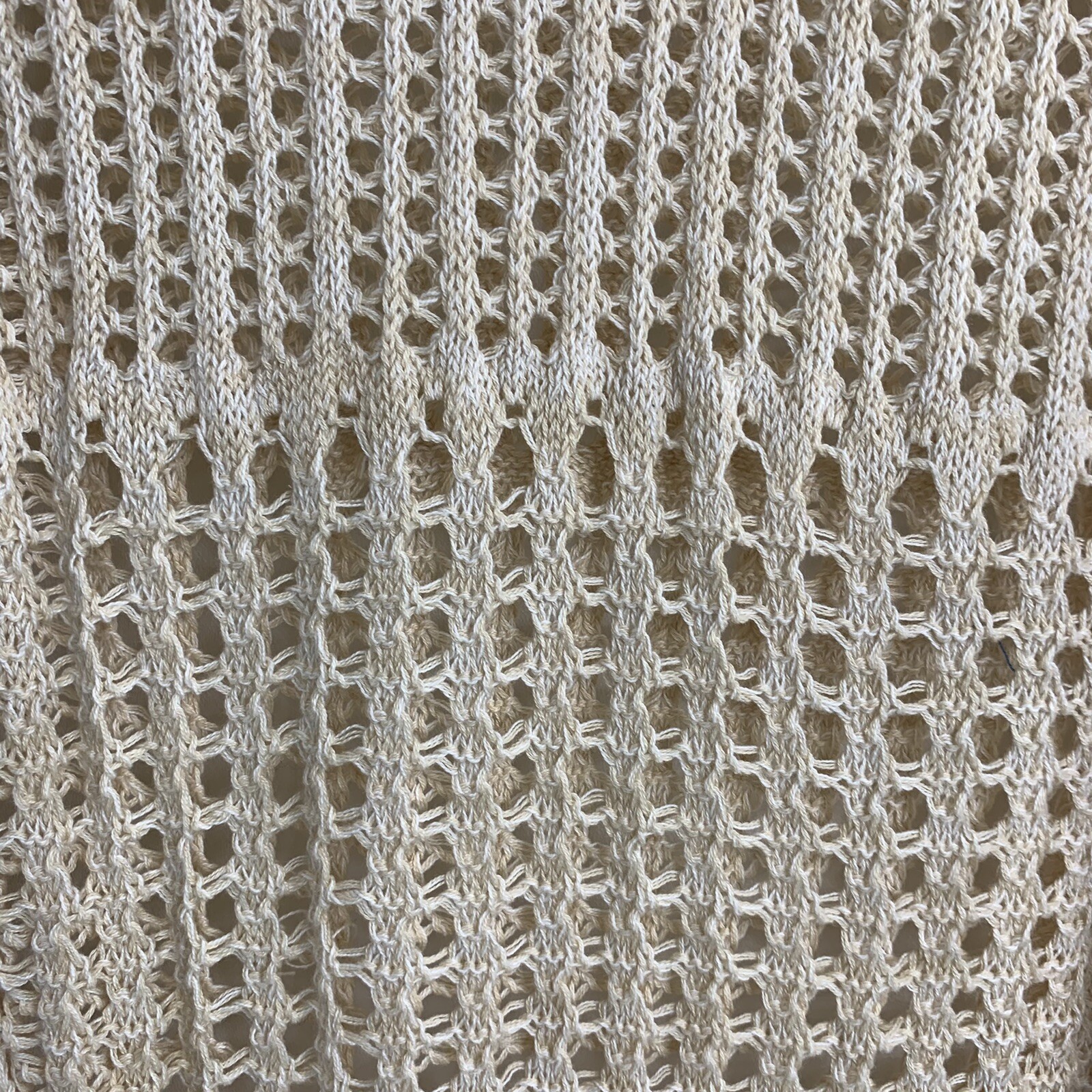 NEW Crystal Kobe Crochet Tunic Sweater Cream Boho Capsule Minimalist ...