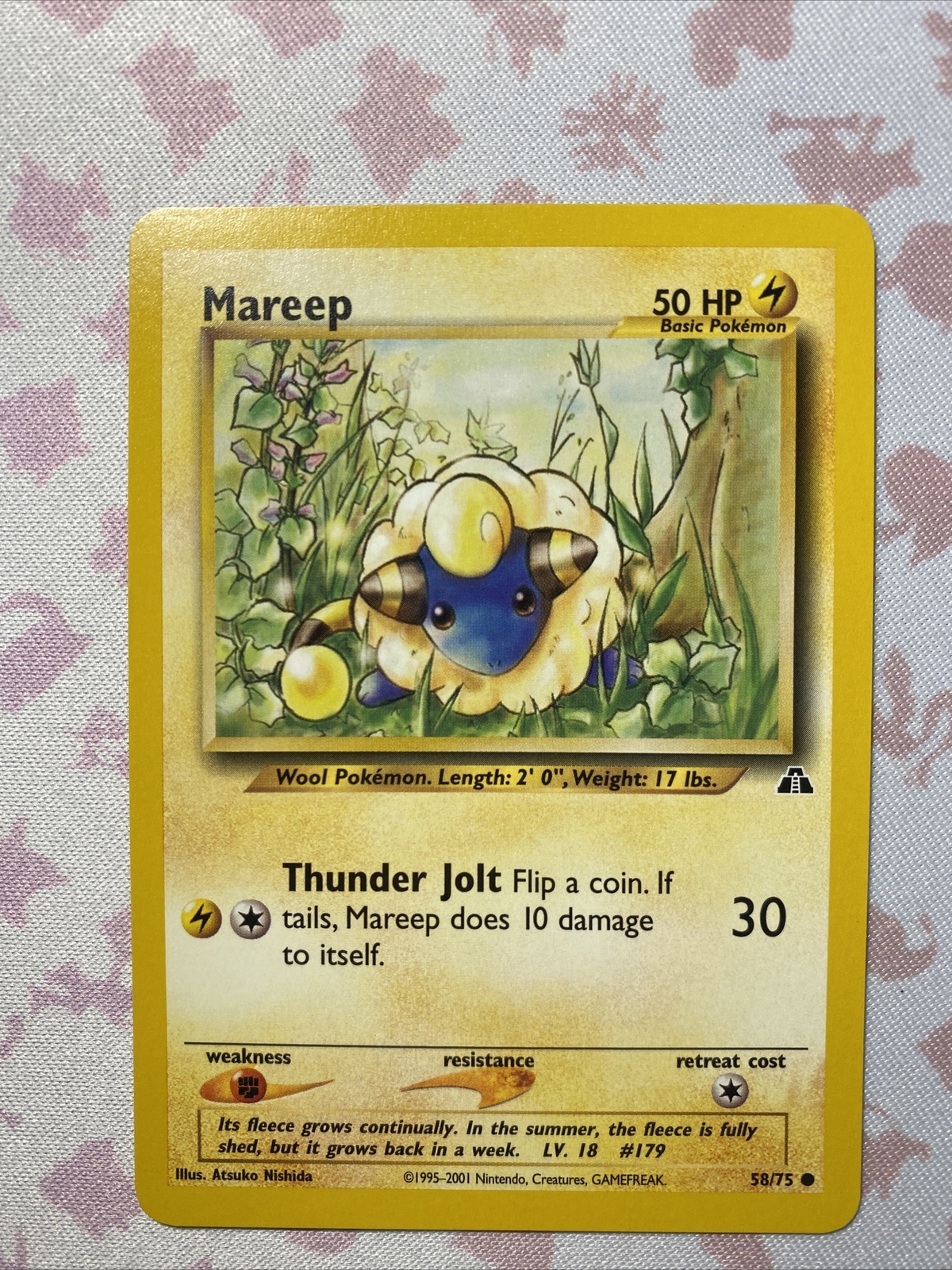 Mareep 58/75 - Neo Discovery - Common - Pokemon Card TCG - MP | eBay