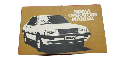 Y62 owners manual mitsubishi sigma 82 galant GJ chrysler peter wherrett turbo | eBay
