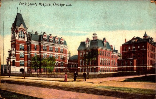 VINTAGE POSTCARD- COOK COUNTY HOSPITAL, CHICAGO, ILLINOIS BK50 | eBay
