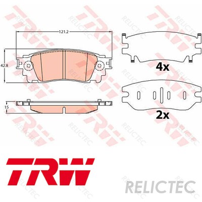 Rear Brake Pads Set for Lexus Toyota:NX,ALPHARD 04466-78010 | eBay UK