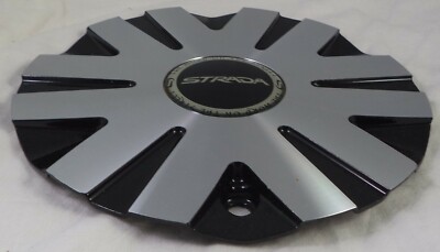 Strada Wheels Black / Silver Custom Wheel Center Cap Caps # P6047-2495 ...