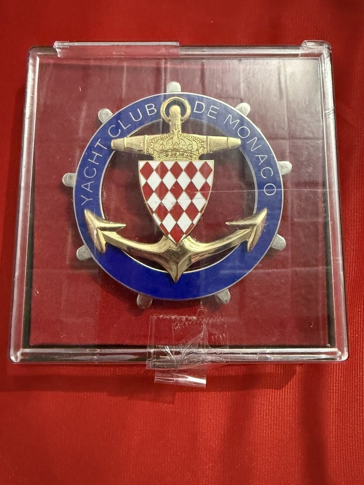 Original YCM Yacht Club De Monaco Badge Emblem Logo Badge Plate Grille ...