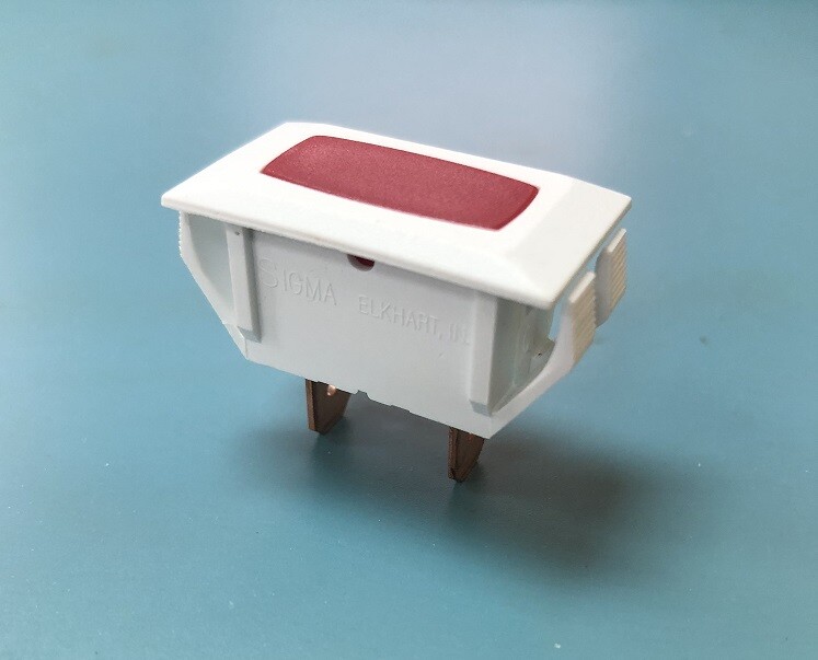 SIGMA SWITCHES ZU-12-U Qty of 15 per Lot INDICATOR WHT PLAS RED LENS ...