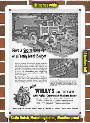 Metal Sign - 1950 Willys Station Wagon- 10x14 inches | eBay