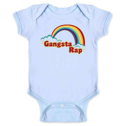 Gangsta Rap Retro Rainbow Funny Music Baby Bodysuit | eBay
