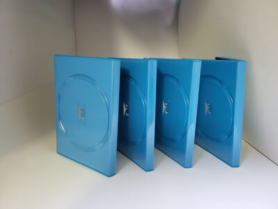 FOUR NEW Genuine Original Nintendo Wii U Blue Empty Replacement Video ...