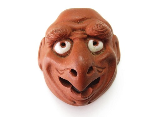 Japan Antique Netsuke omen mask Toritengu inro ojime sagemono Meiji ...