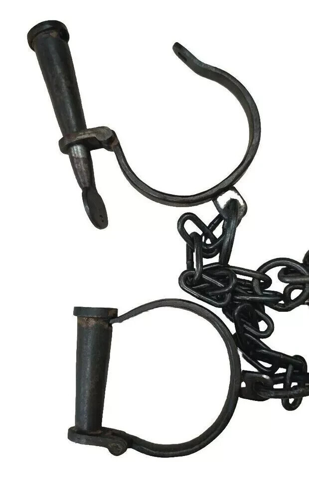 Vintage Style Working Leg Cuff & Handcuff With Key Iron Leg & Hand ...