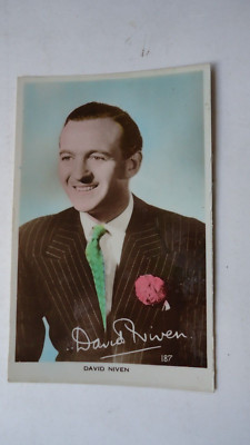 David Niven Autographed Photo Postcard Facsimile | eBay Australia
