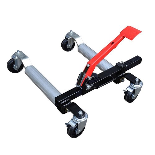 1500 Lbs Wheel Dolly Hydraulic Foot Pedal Activated Positioning Tire ...