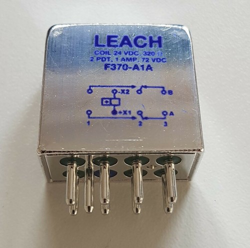 LEACH Relay F370-A1A, 2PDT, 1A, 72VDC (hermetically sealed) | eBay