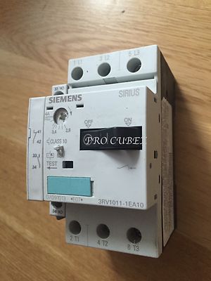SIEMENS SIRIUS 3RV1011-1EA10 CIRCUIT BREAKER MOTOR STARTER+AUXILIARITY ...