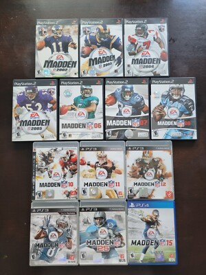 MADDEN - lot of old Playstation Madden NFL games, x13 various years ...