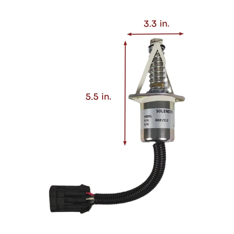 Skid Steer Traction Lock Solenoid 7136559 6681512 For Bobcat 753 S150 ...
