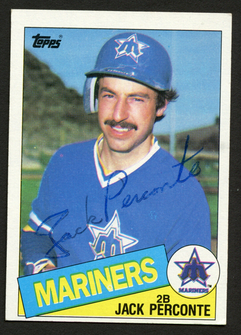 Jack Perconte #172 signed autograph auto 1985 Topps Baseball Trading ...