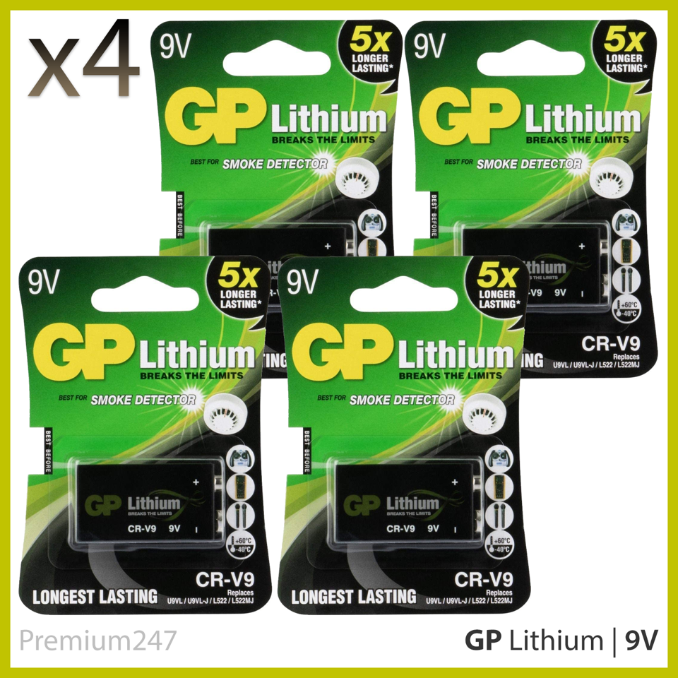 GP 070CR9VC1 9V Long Lasting Single Use Lithium Battery for sale online ...