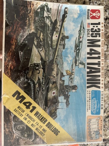 Bandai Vintage 1/35 M41 Tank Walker Bulldog Model RARE NEW IN PLASTIC ...