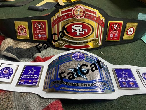 NF.L Super Bowl Cow/boy Dallas SF San 49 ERS ChampionShip Belt Replica ...